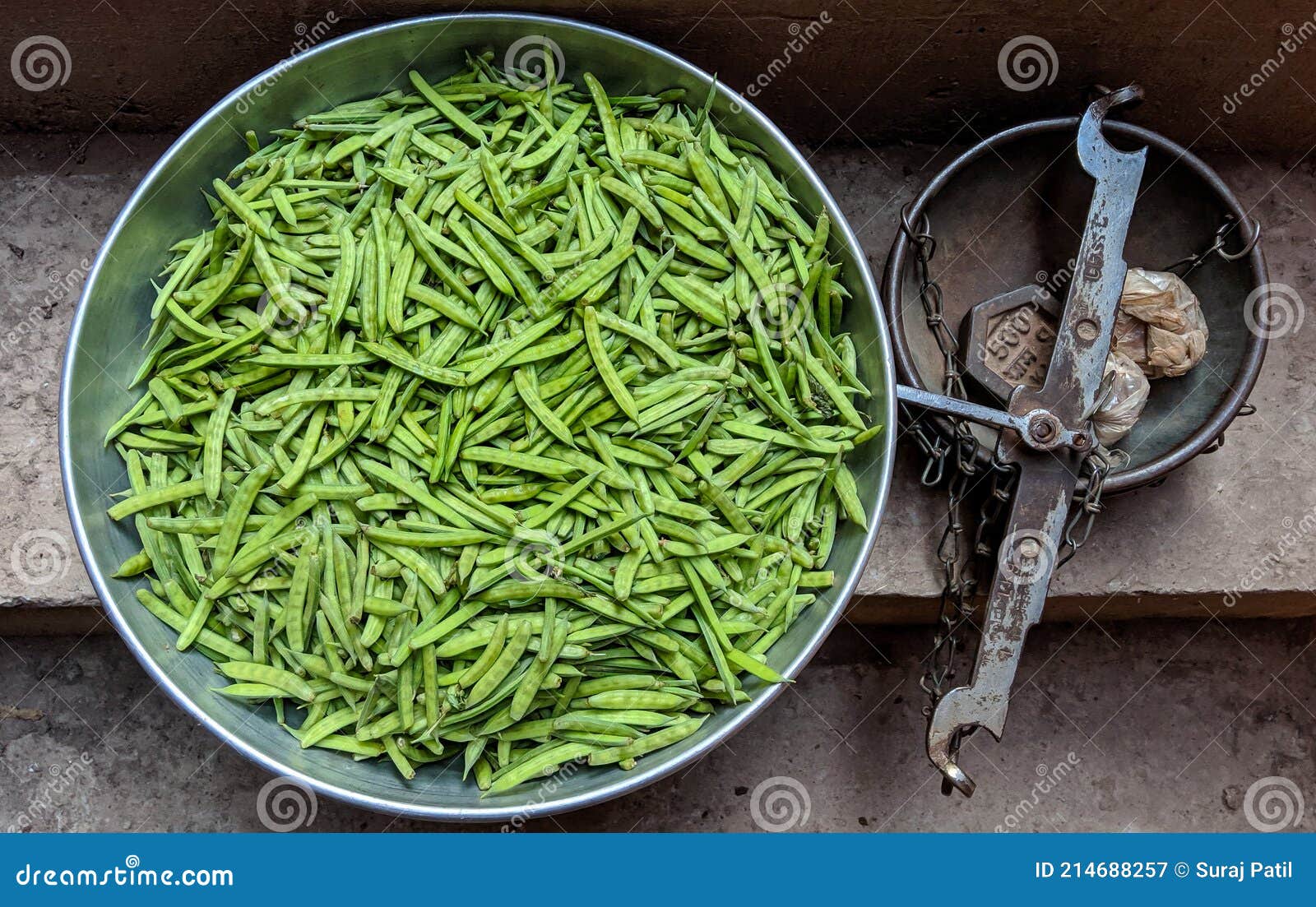 Cluster Beans Curry Healthy Indian Vegetarian Side Dish Stock Image ...