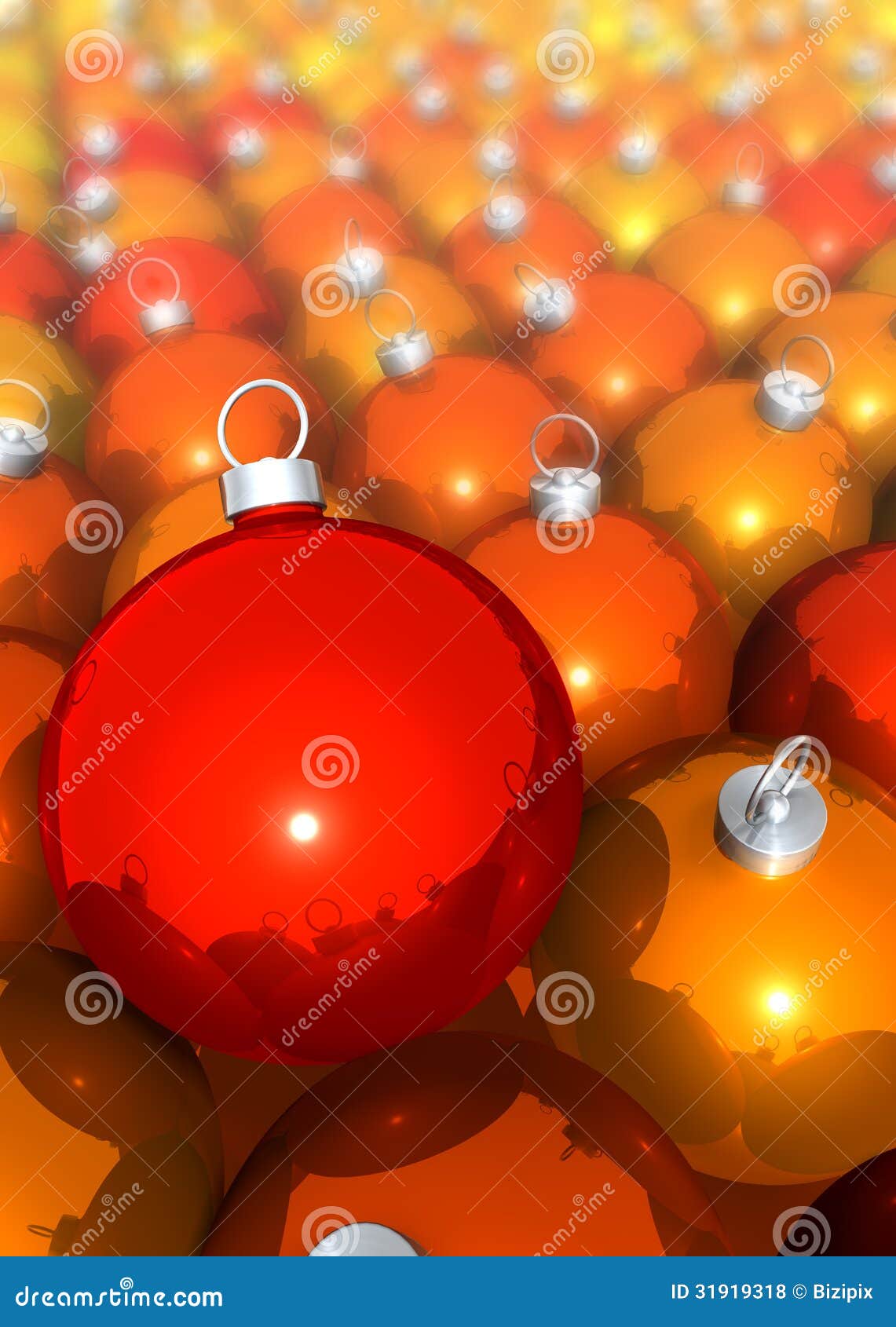 Cluster of Christmas Tree Balls Stock Illustration - Illustration of ...