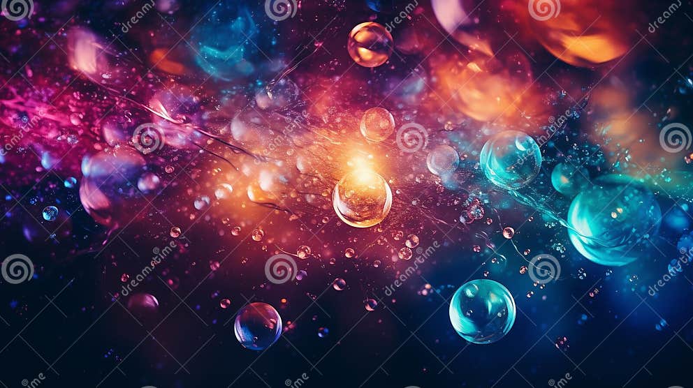 A Cluster of Colorful Bubbles Floating in Space, Representing Creativity and Innovation. Stock ...