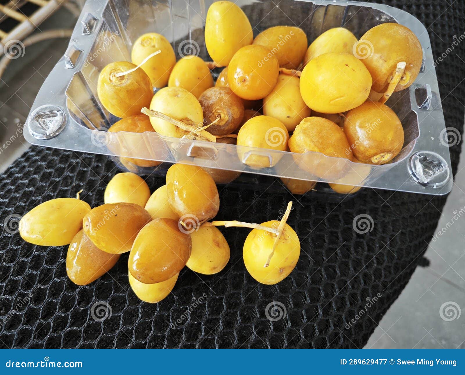 Cluster of Fresh Ripe Yellow Date. Stock Image - Image of agriculture ...