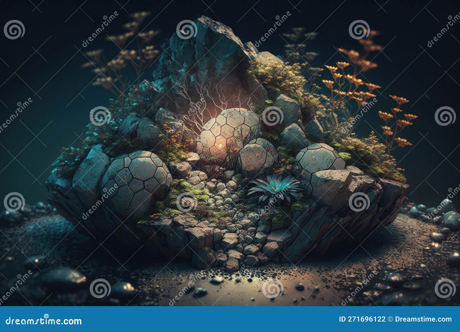 Cluster of Ground Level Genesis Stock Illustration - Illustration of ...