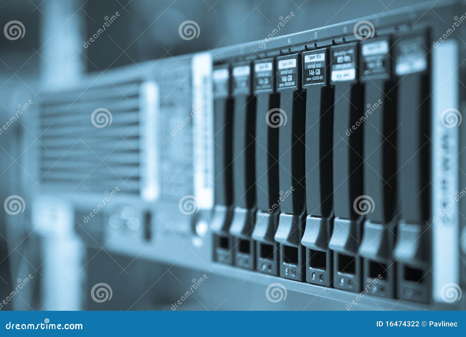 Cluster of hard drives stock photo. Image of information - 16474322