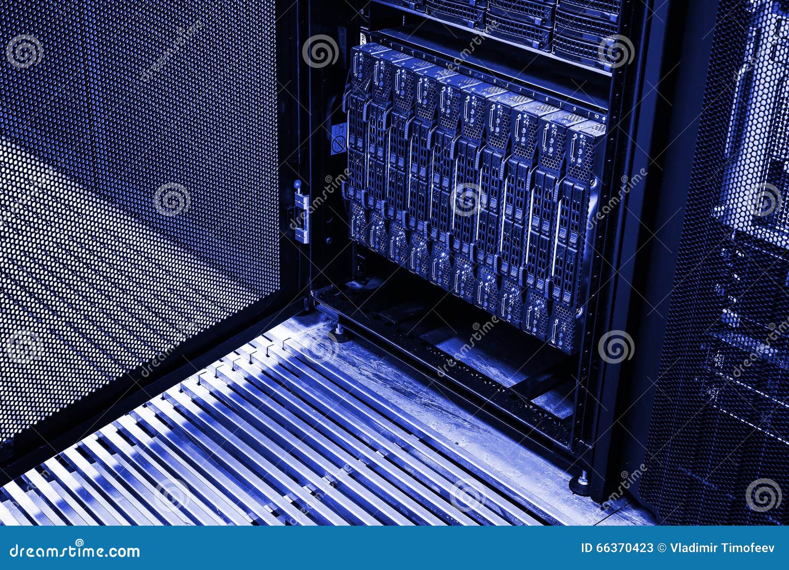Cluster of Hard Drives Rack Stock Image - Image of firewall, cabinet ...
