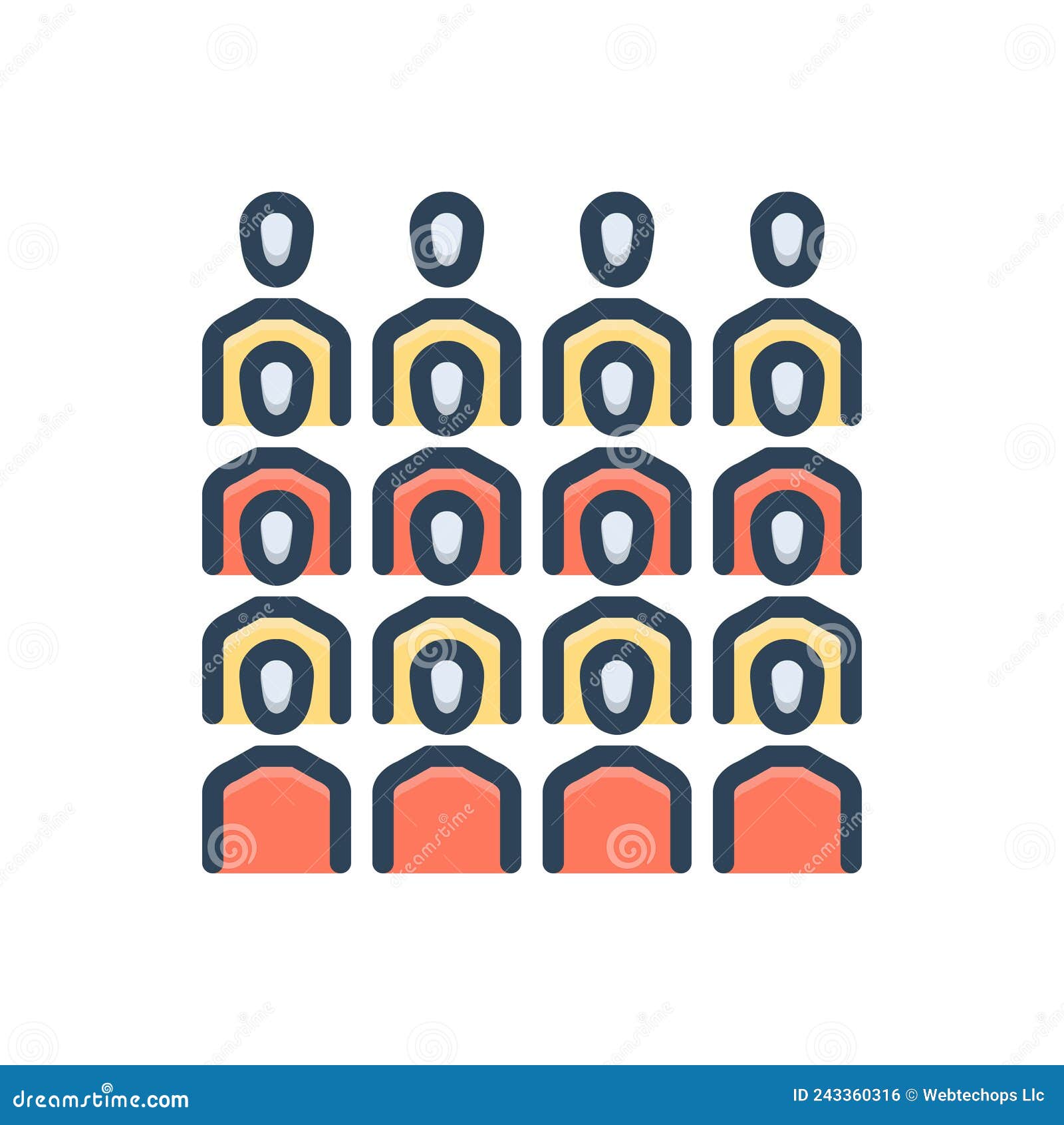 Color Illustration Icon for Cluster, Group and Team Stock Vector ...