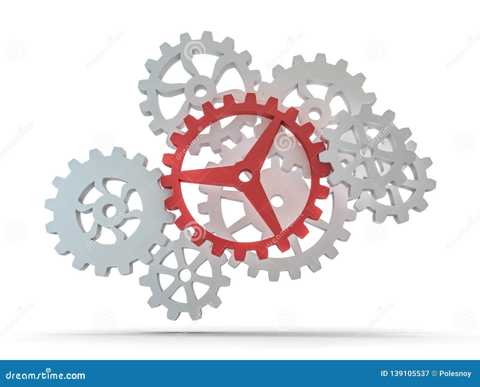 Interlocking Metal Gears And Shafts Inside A Mechanical Assembly ...