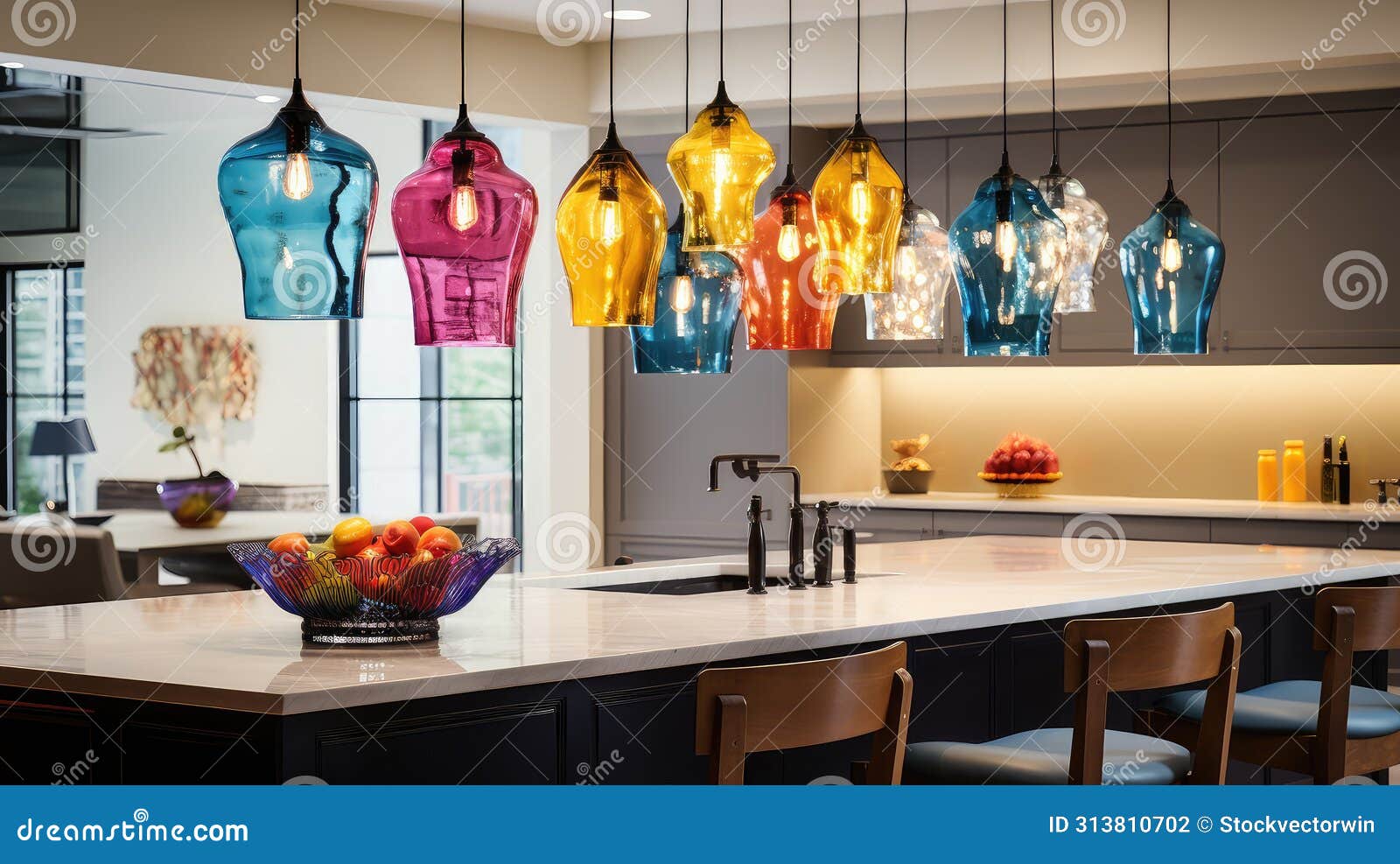 Cluster lighting pendant stock illustration. Illustration of statement ...