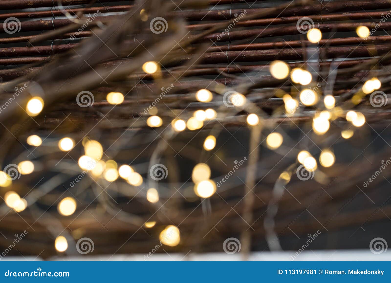 Cluster of Micro LED String Lights. Shallow Depth of Field, Out of ...