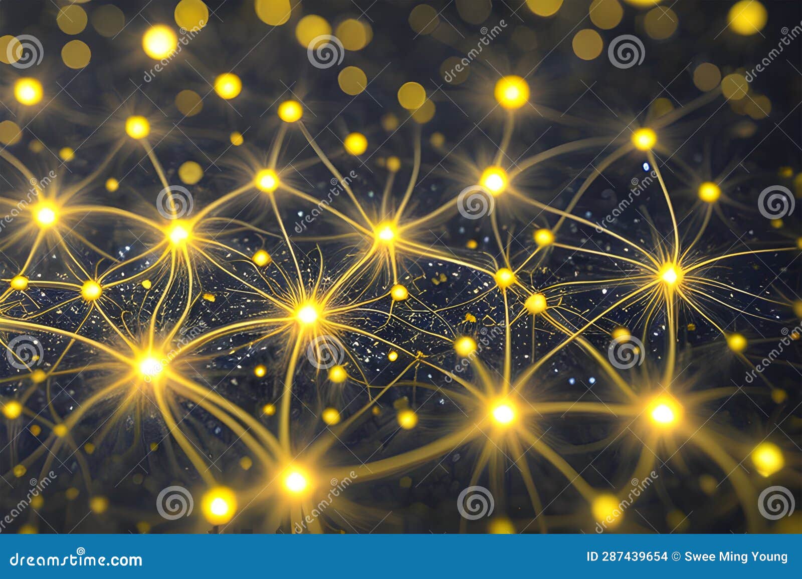 A Cluster of Neuron Floats and Branches Out with Axons and Dendrites of ...