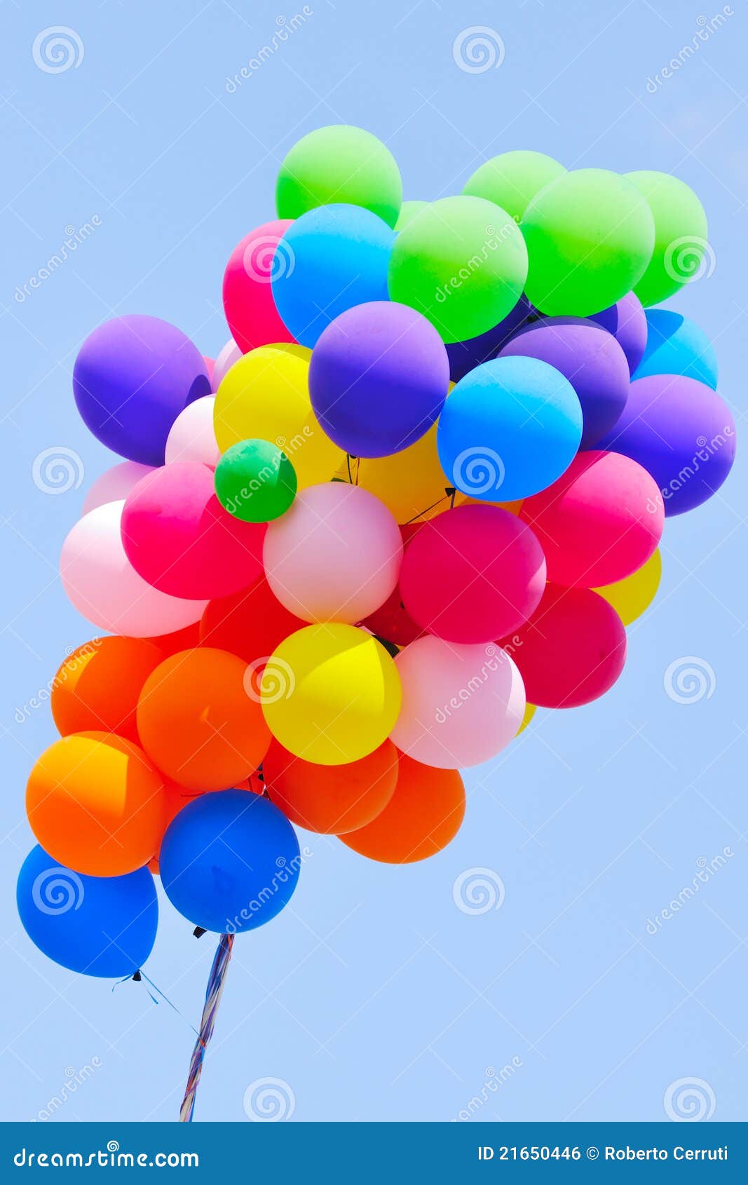 Cluster of party balloons stock photo. Image of blue - 21650446