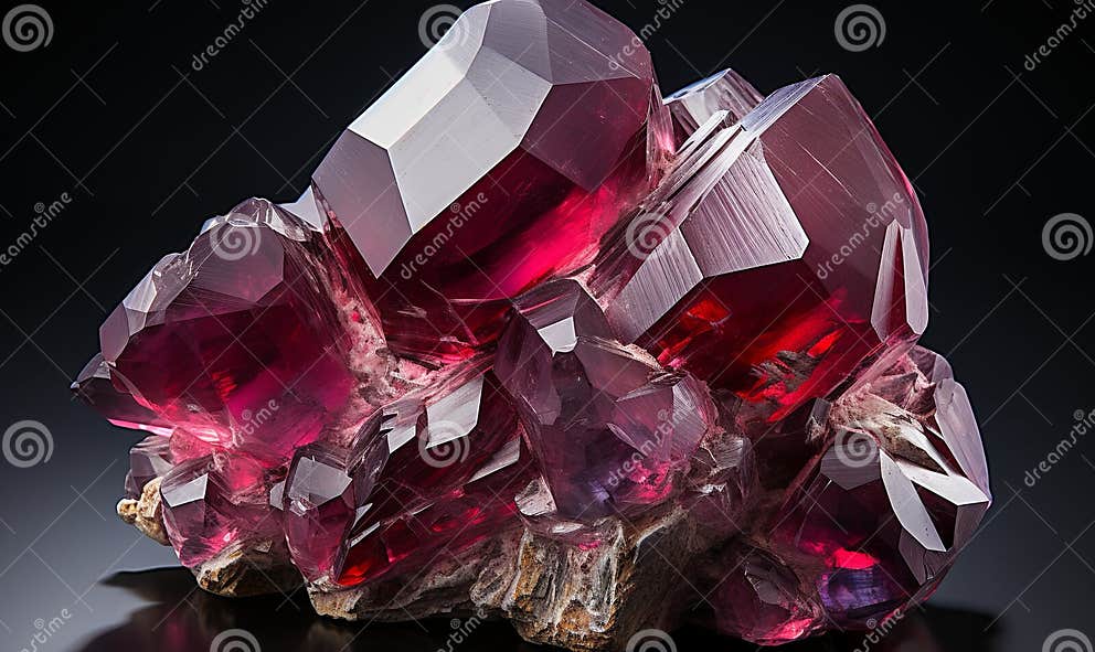 Cluster of Pink Crystals on Table Stock Photo - Image of sparkly, gems ...