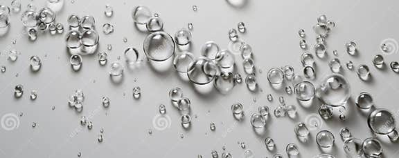A Cluster of Small Bubbles Grouped Together on a Blank White Backdrop ...