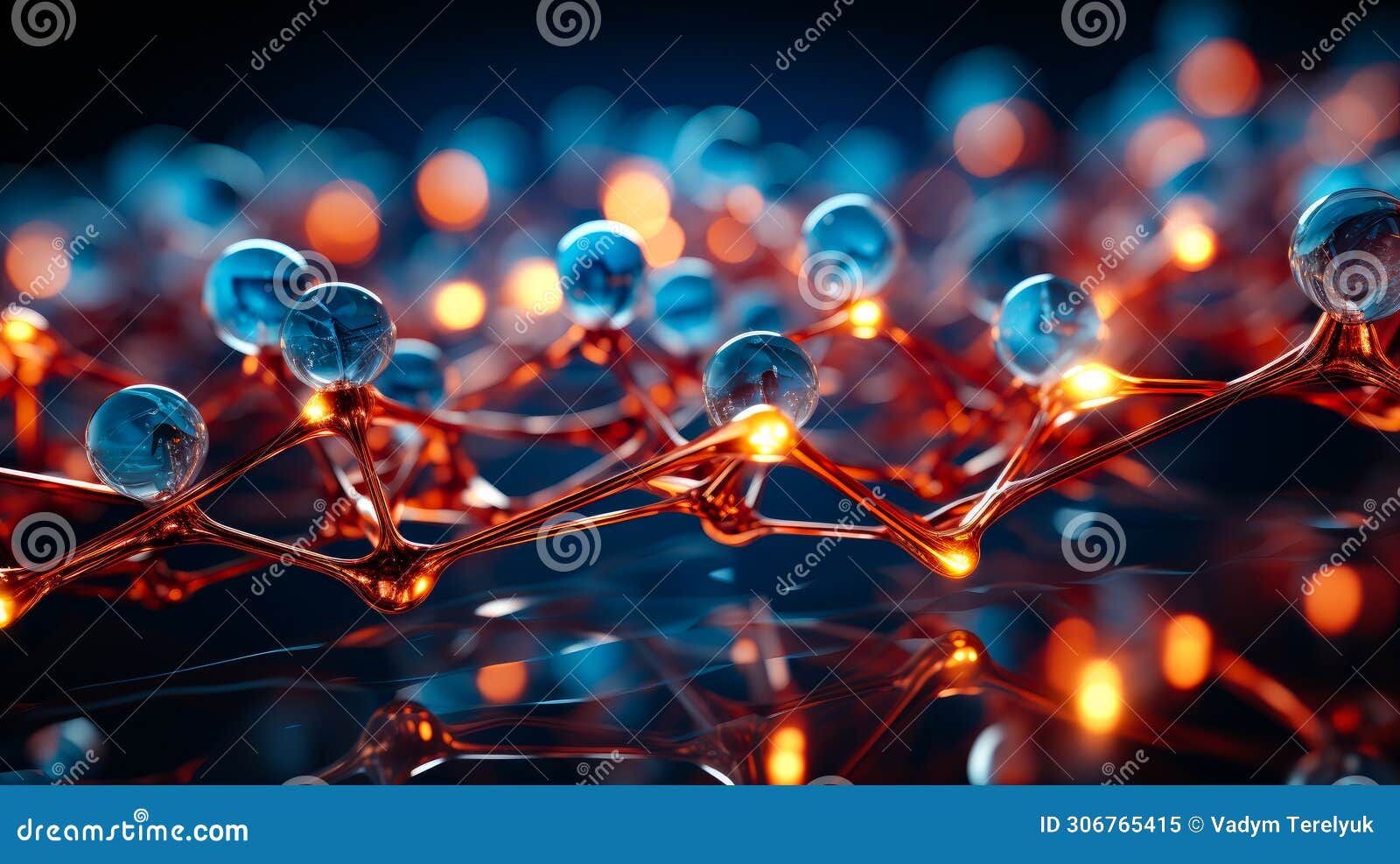 A Cluster of Spherical Objects on a Dark Background Stock Image - Image ...