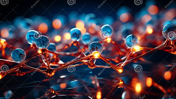A Cluster of Spherical Objects on a Dark Background Stock Image - Image ...