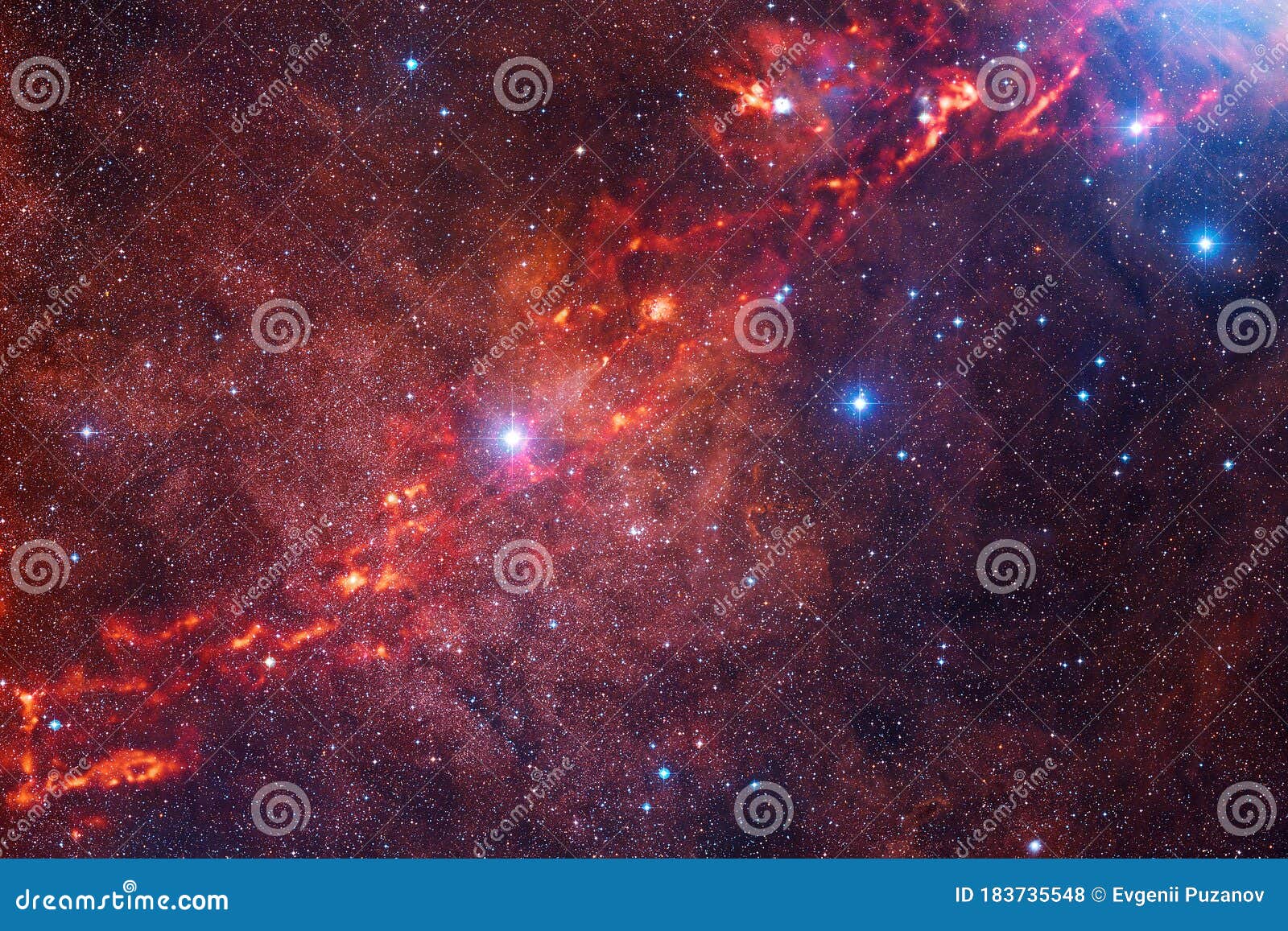 Cluster of Stars. Nebula. Elements of this Image Furnished by NASA ...
