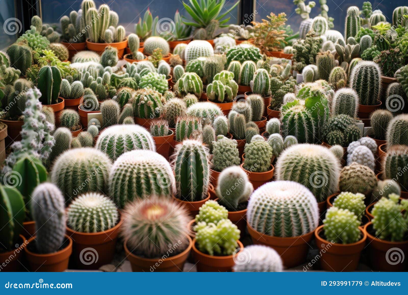 A Cluster of Tightly-packed Cacti Competing for Space Stock ...