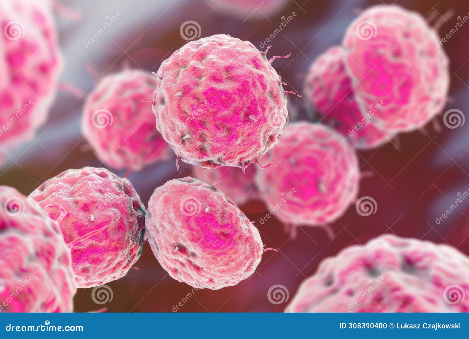 Macro Close-up Group of Germs and Bacteria in Water Disease Medical ...