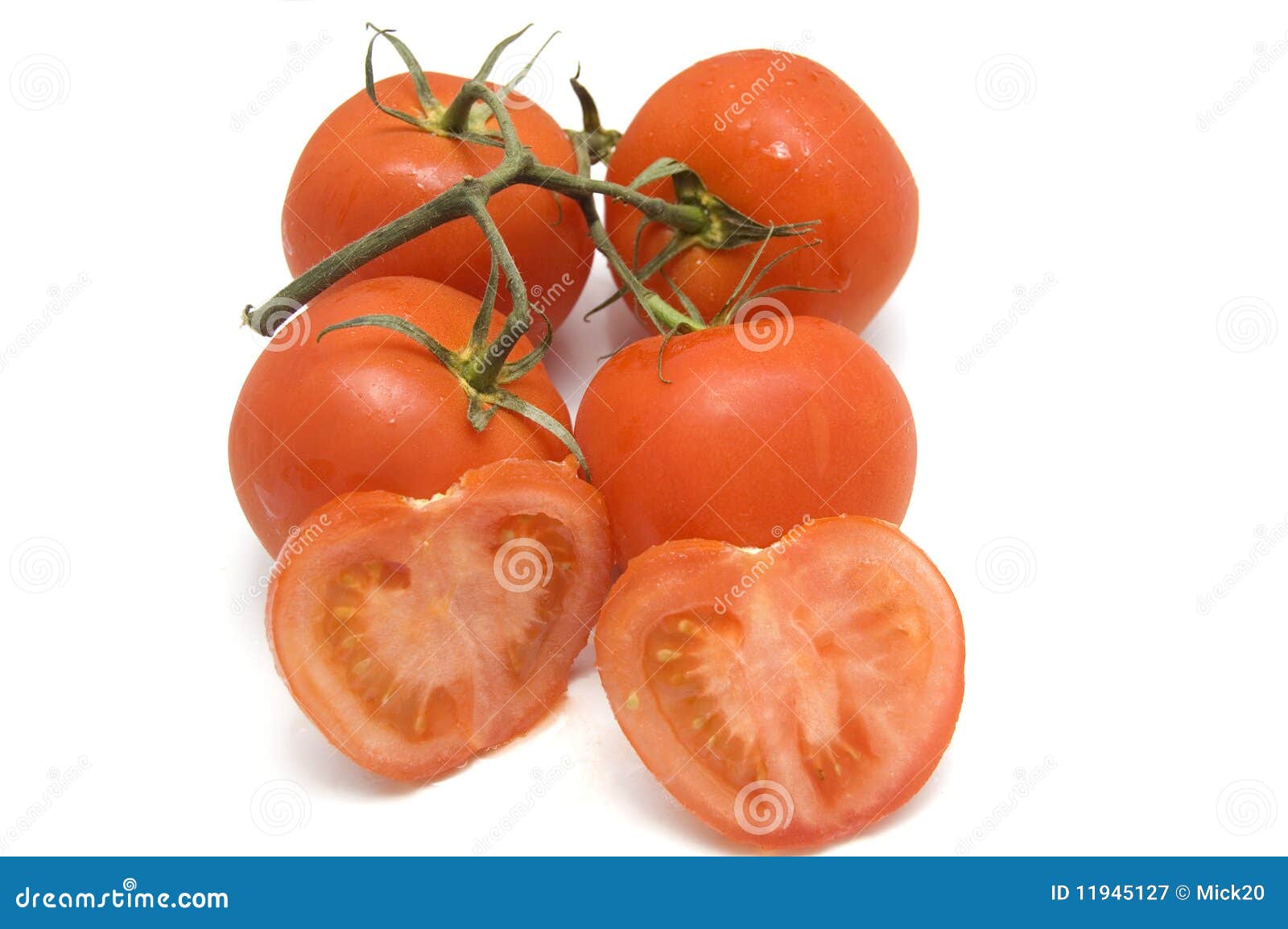 Cluster of tomatoes stock image. Image of ingredient - 11945127