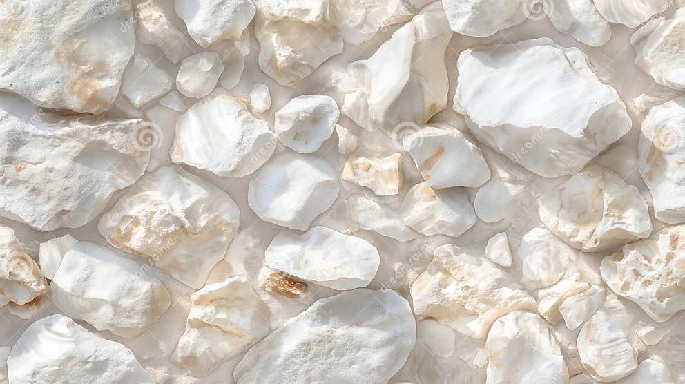 Cluster of Translucent, Irregularly Shaped Pearls or Shells in Soft ...