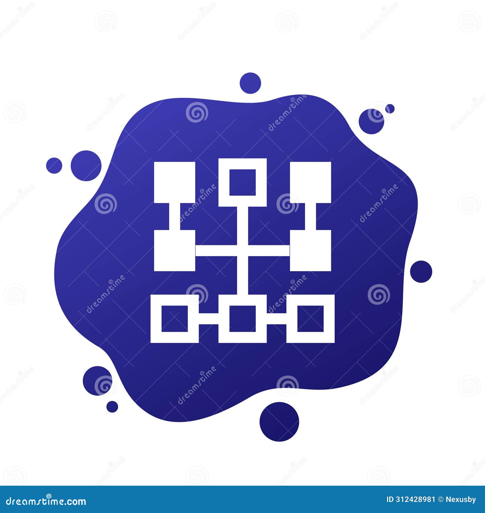 Cluster Vector Icon for Web Stock Vector - Illustration of icon ...