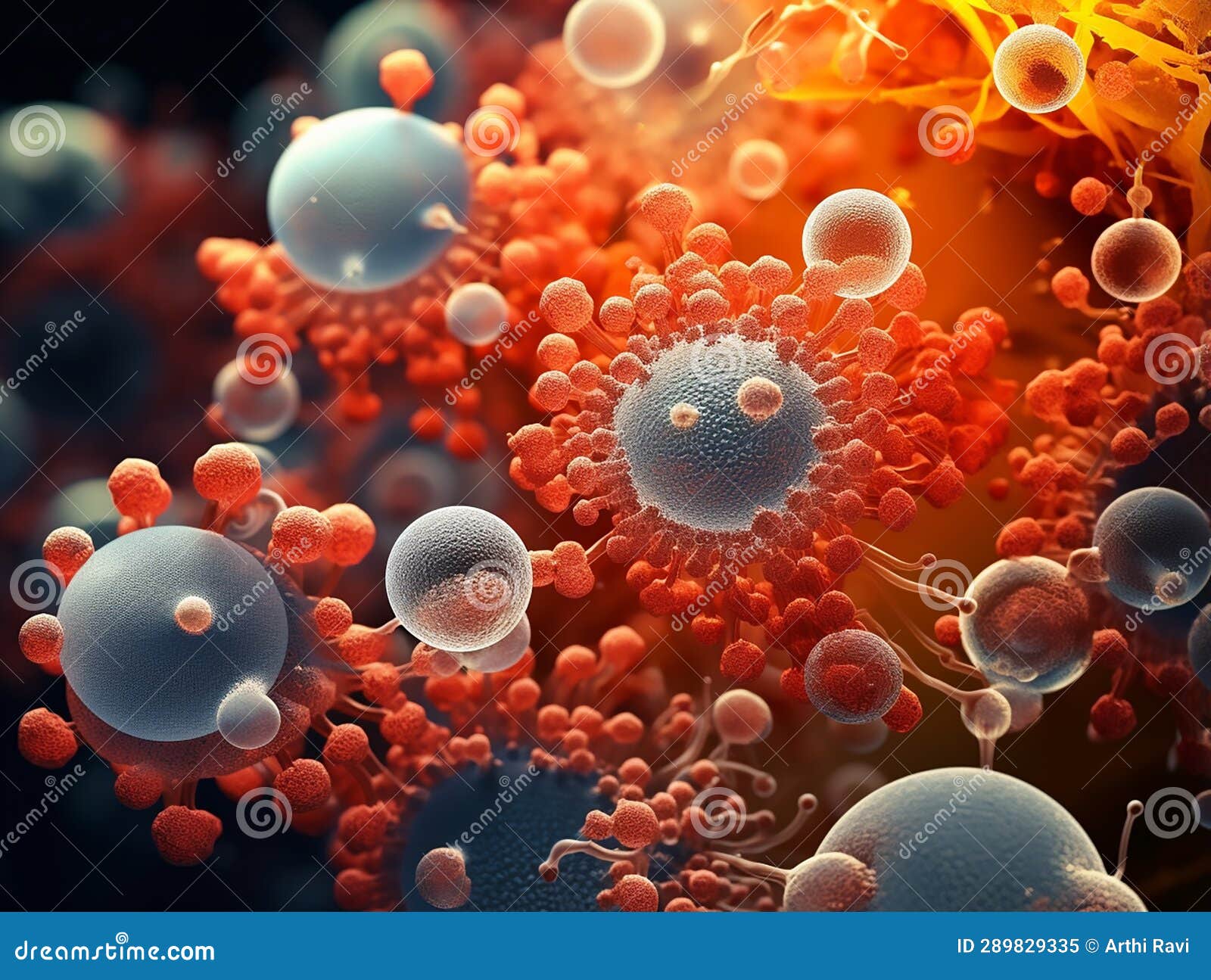 Staphylococcus Aureus Cells Microscopic View Stock Image - Image of ...