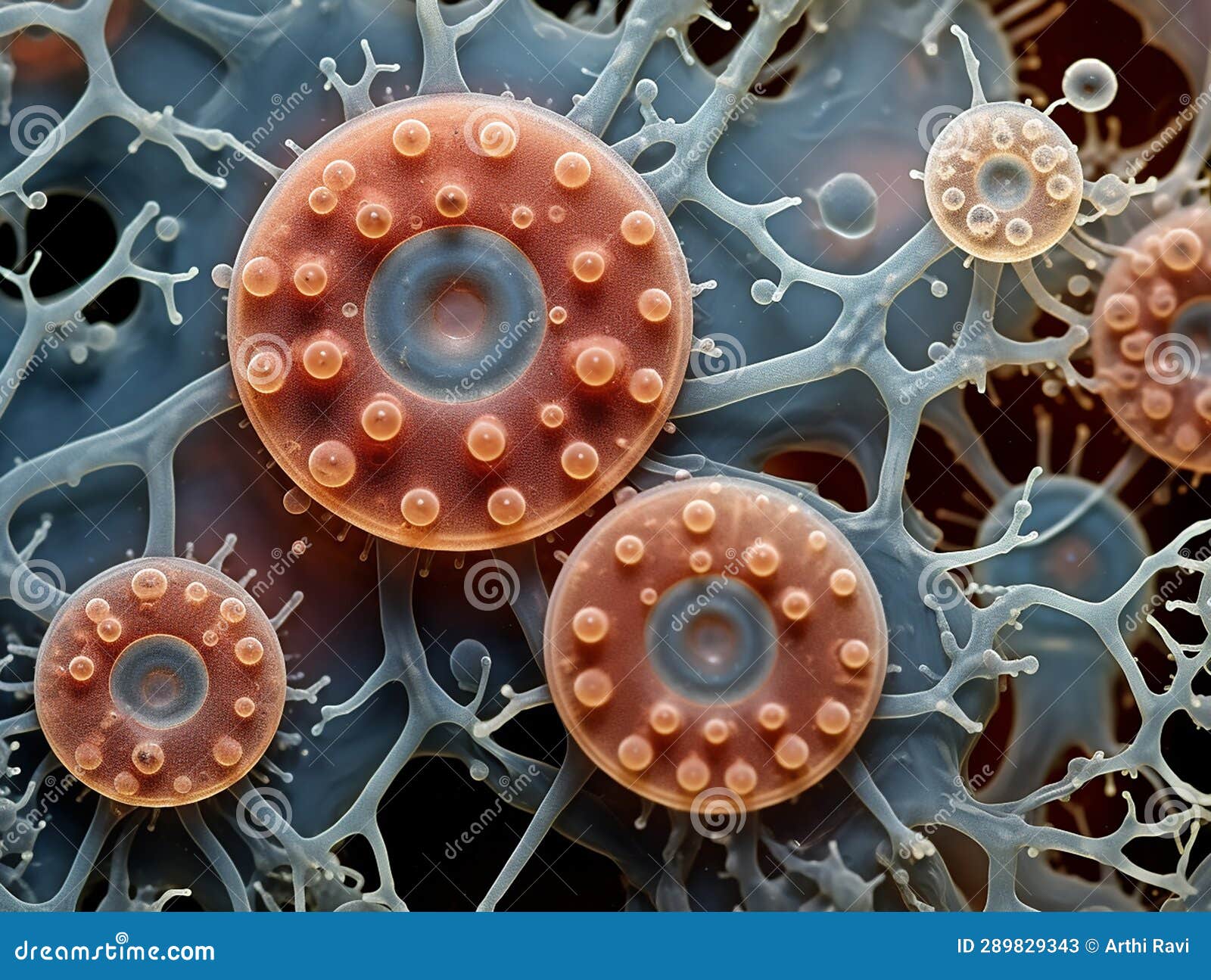 Staphylococcus Aureus Cells Microscopic View Stock Illustration ...