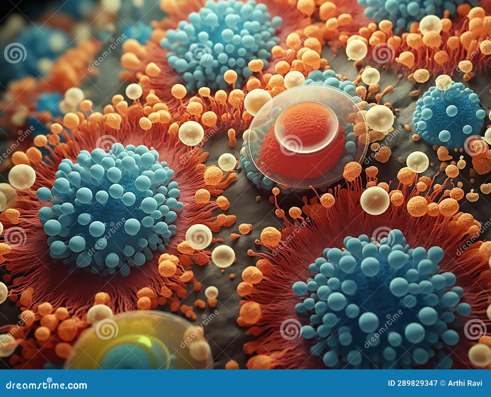 Staphylococcus Aureus Cells Microscopic View Stock Illustration ...