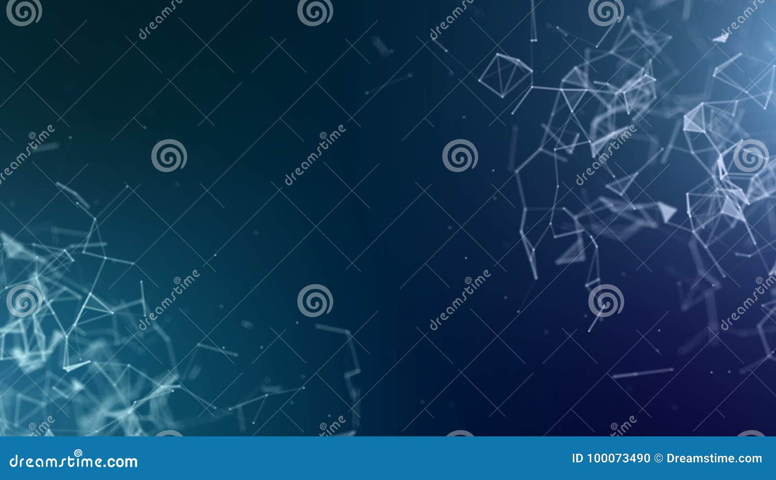 Clusters of Structures. Seamless Loop. Plexus Network. Depth of Field Stock Footage - Video of ...