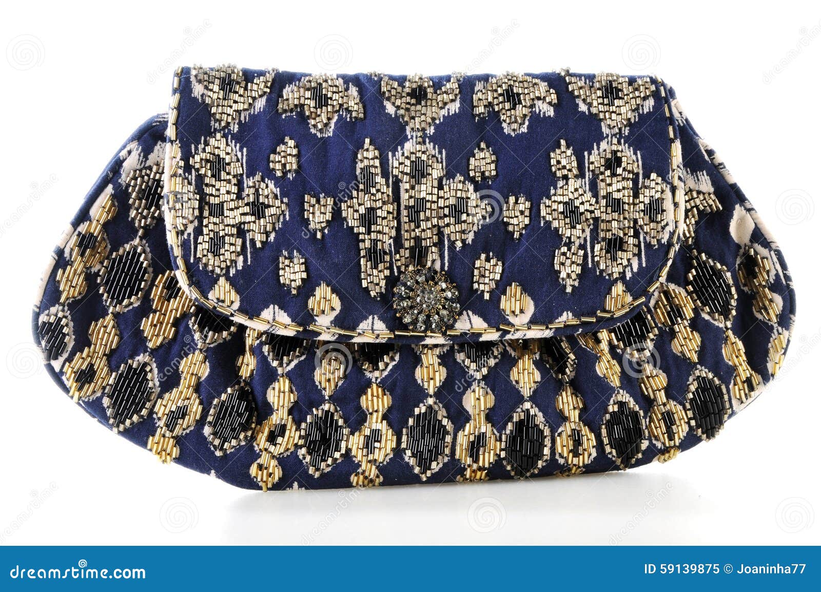 Clutch Bag Embroidered with Beads Stock Image - Image of embroidery ...