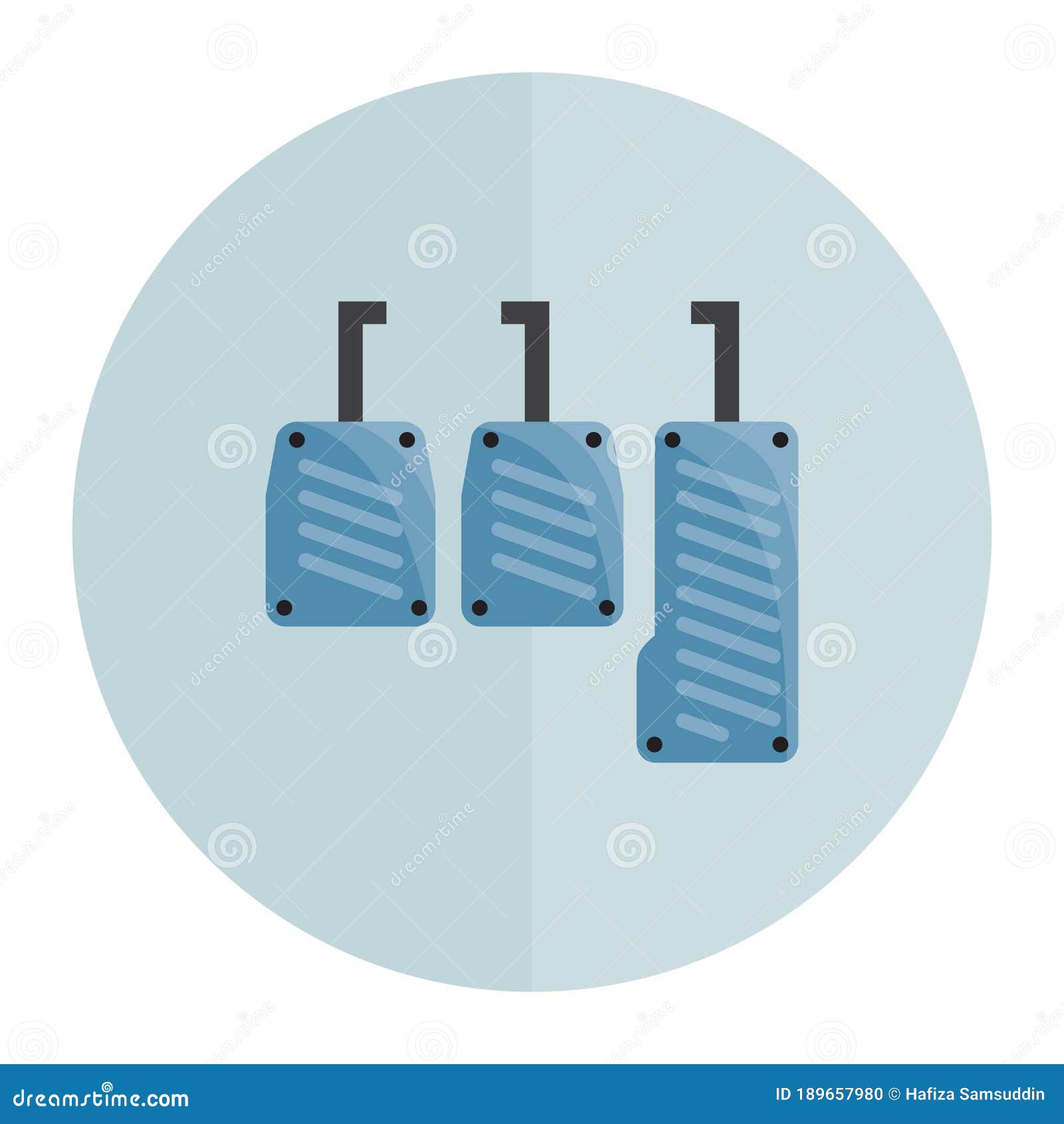 Clutch Brake and Accelerator. Vector Illustration Decorative Design ...