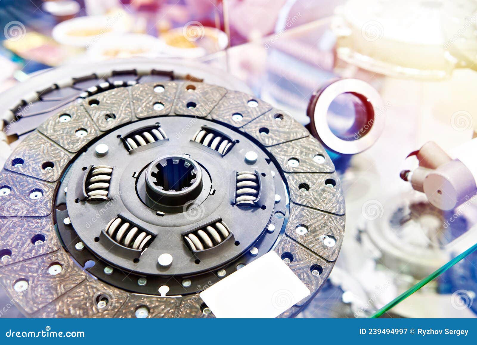 Clutch discs in shop stock image. Image of equipment - 239494997