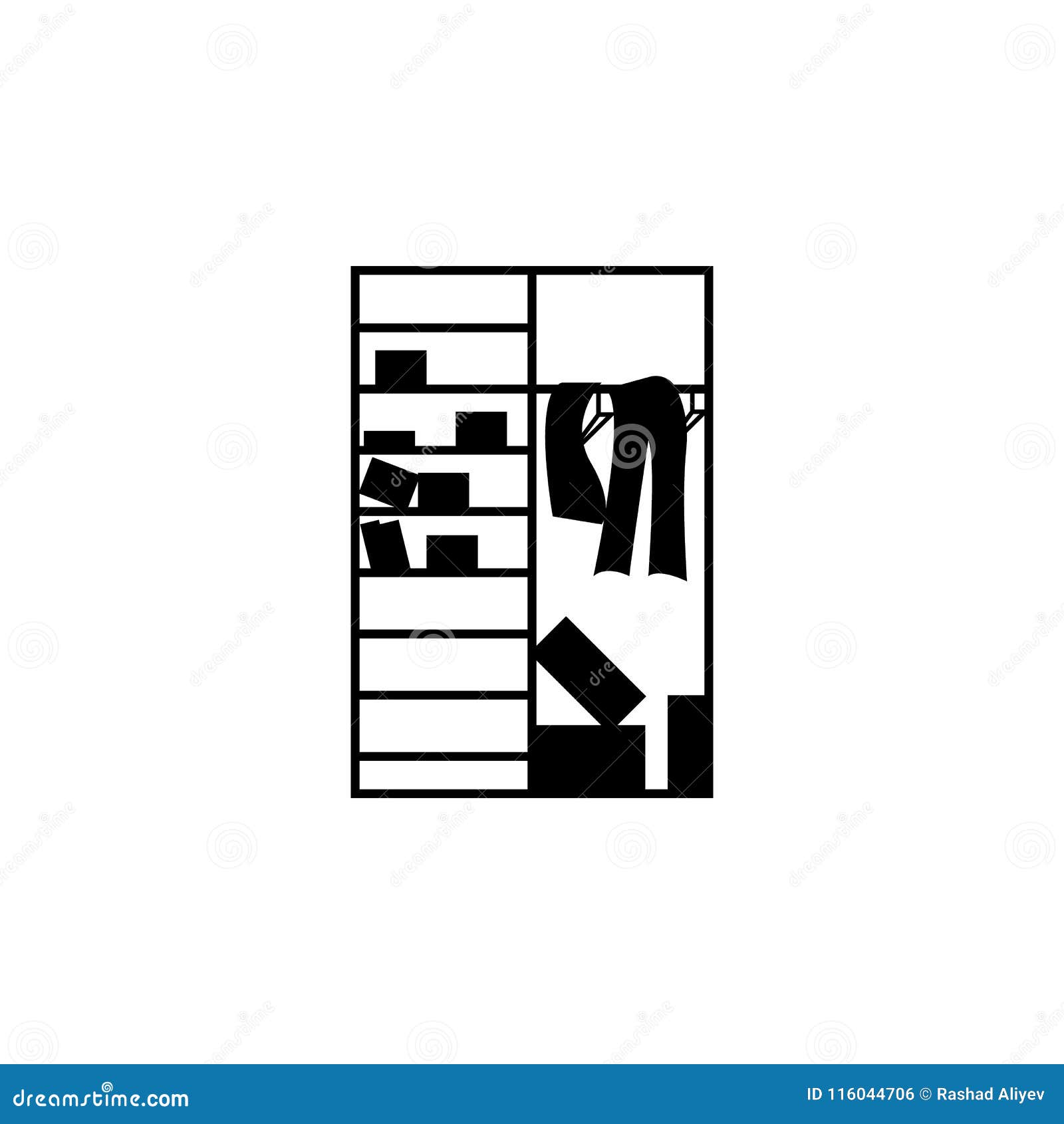 Clutter In The Closetï¿½icon. Royalty-Free Cartoon | CartoonDealer.com ...