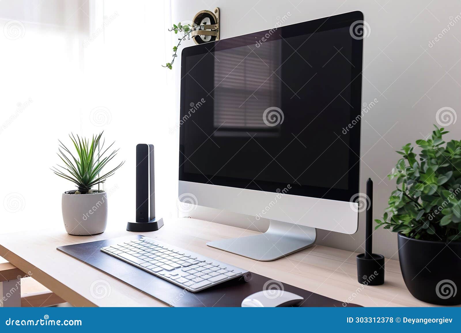 Clutter Computer Work Desk Stock Illustration | CartoonDealer.com ...