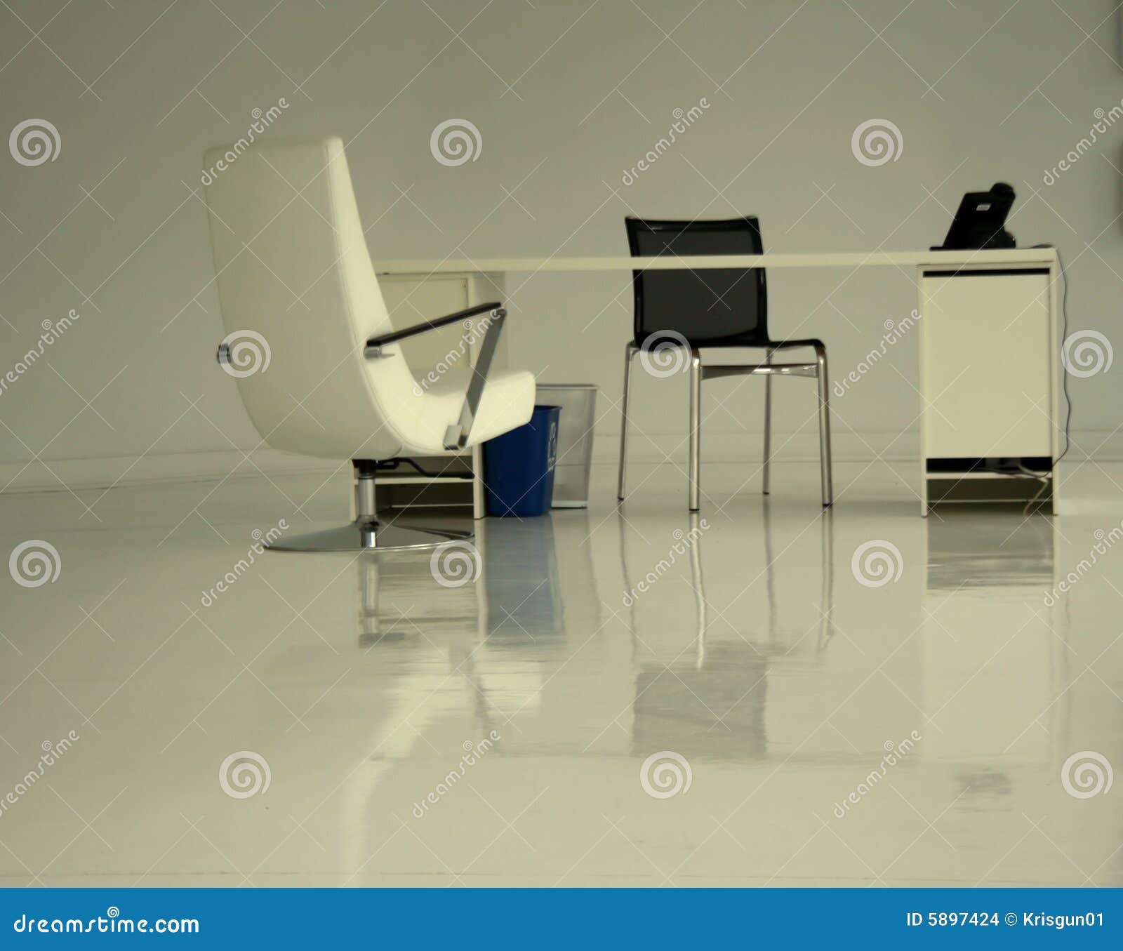 Clutter Free Office stock photo. Image of handset, black - 5897424