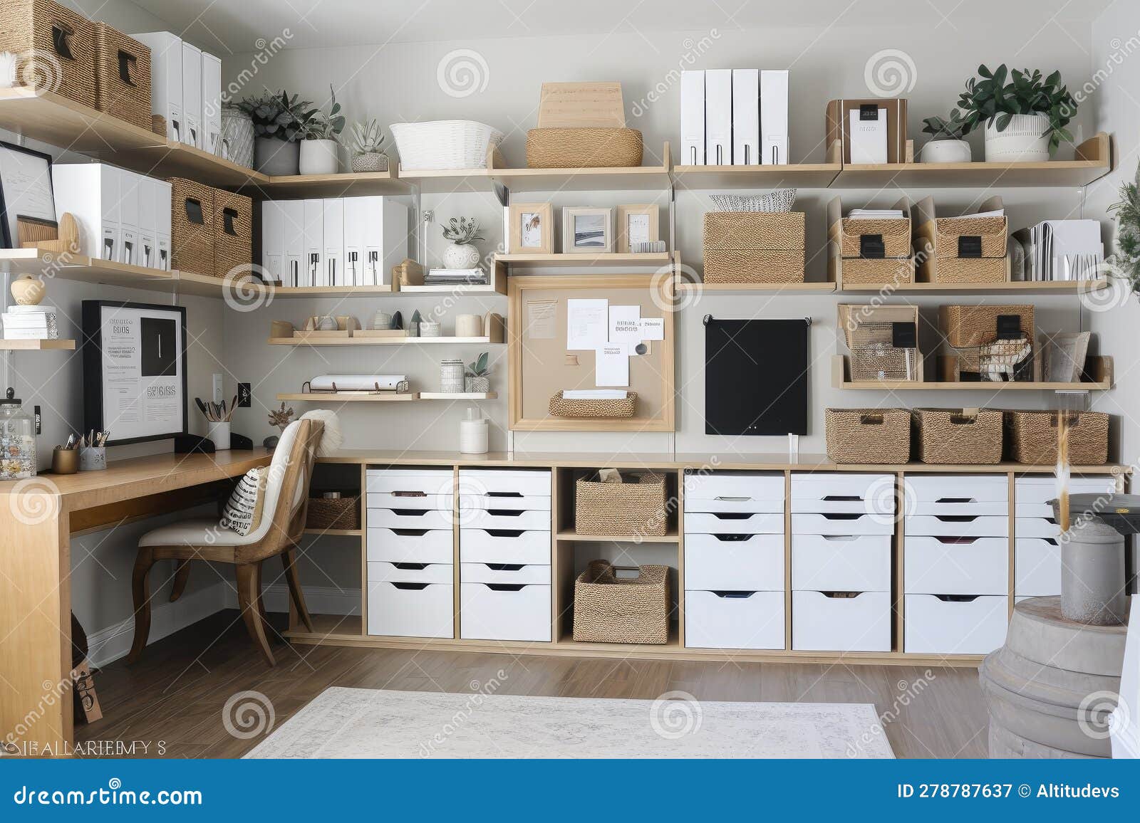 Clutter-free and Organized Office Space with Plenty of Storage ...