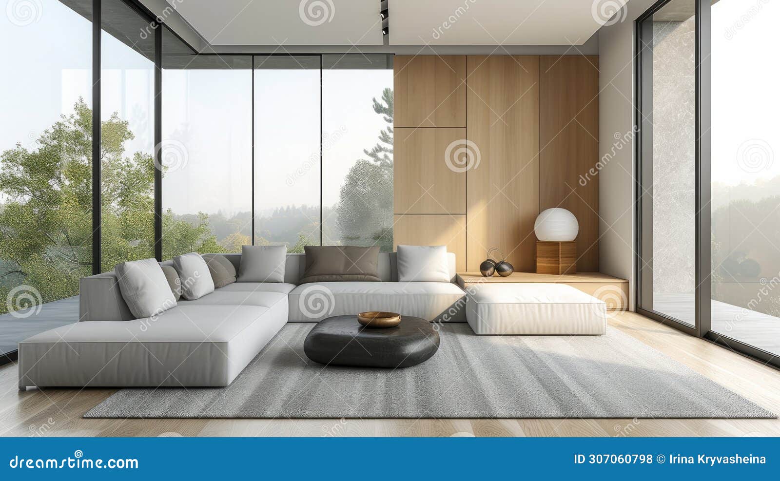 Clutter-free Surfaces, Monochromatic Color Schemes Stock Photo - Image ...