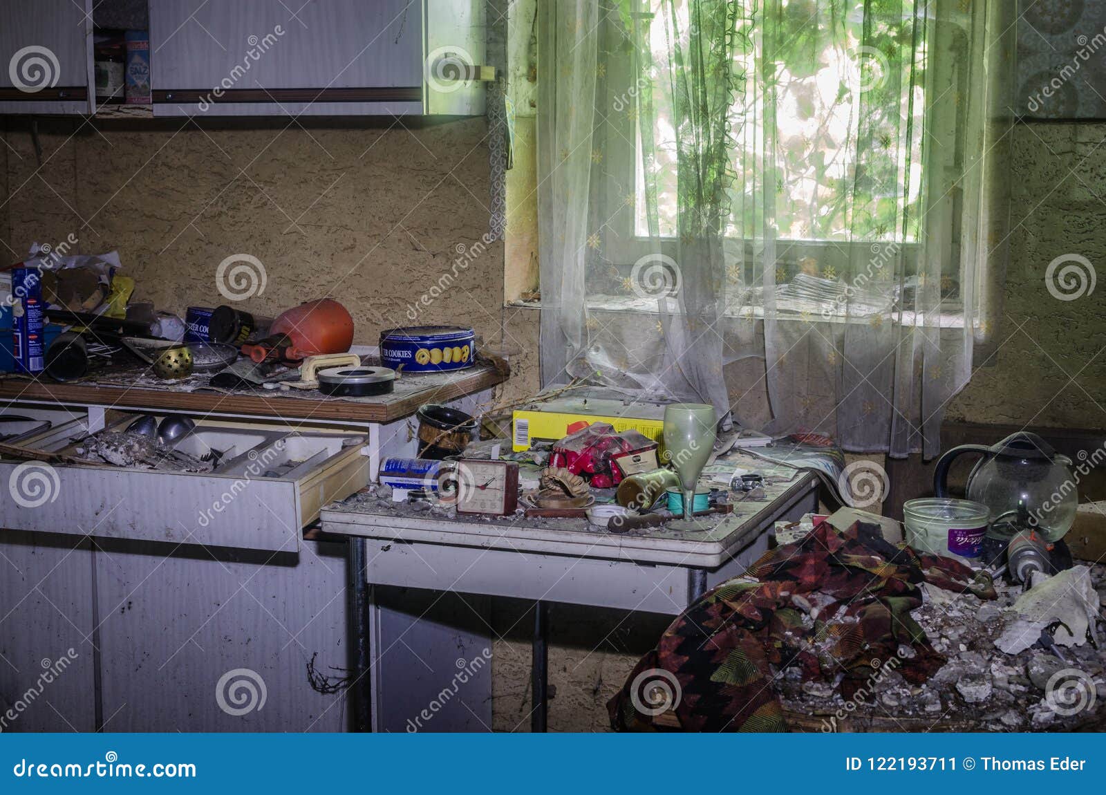 Clutter in a Kitchen of House Editorial Photo - Image of places, story ...