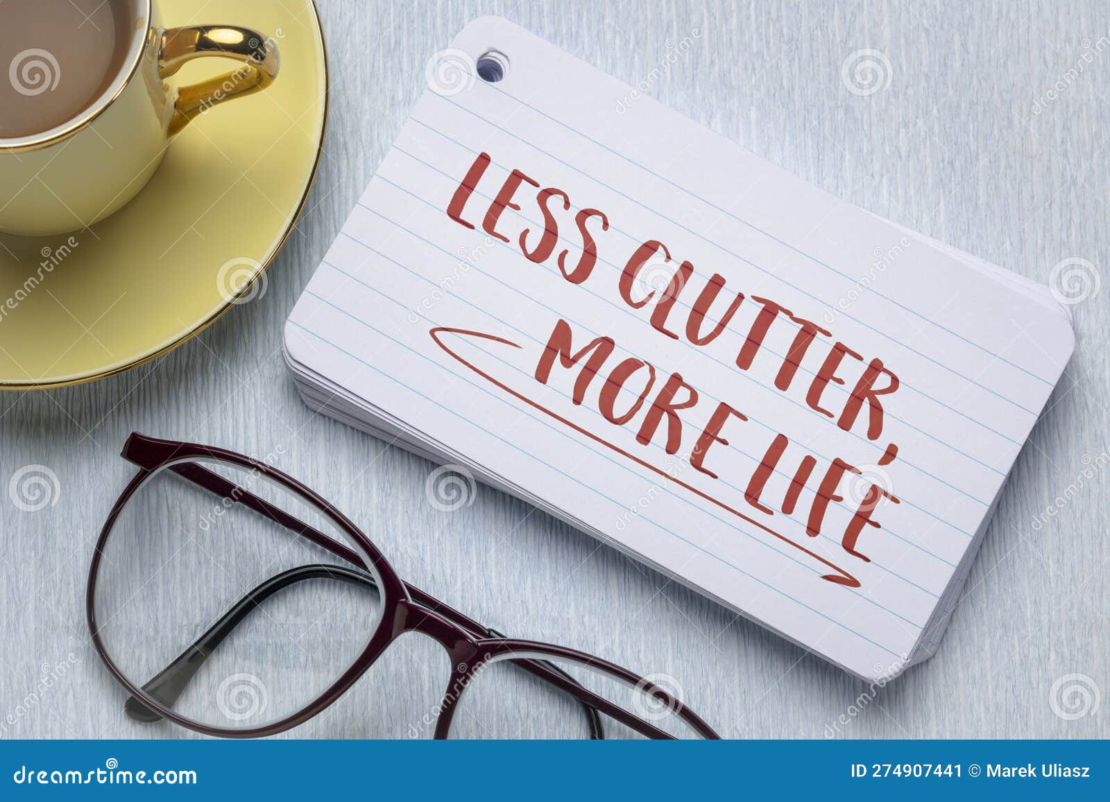 Less Clutter, More Life - Decluttering, Minimalism and Simplicity Concept Stock Image - Image of ...