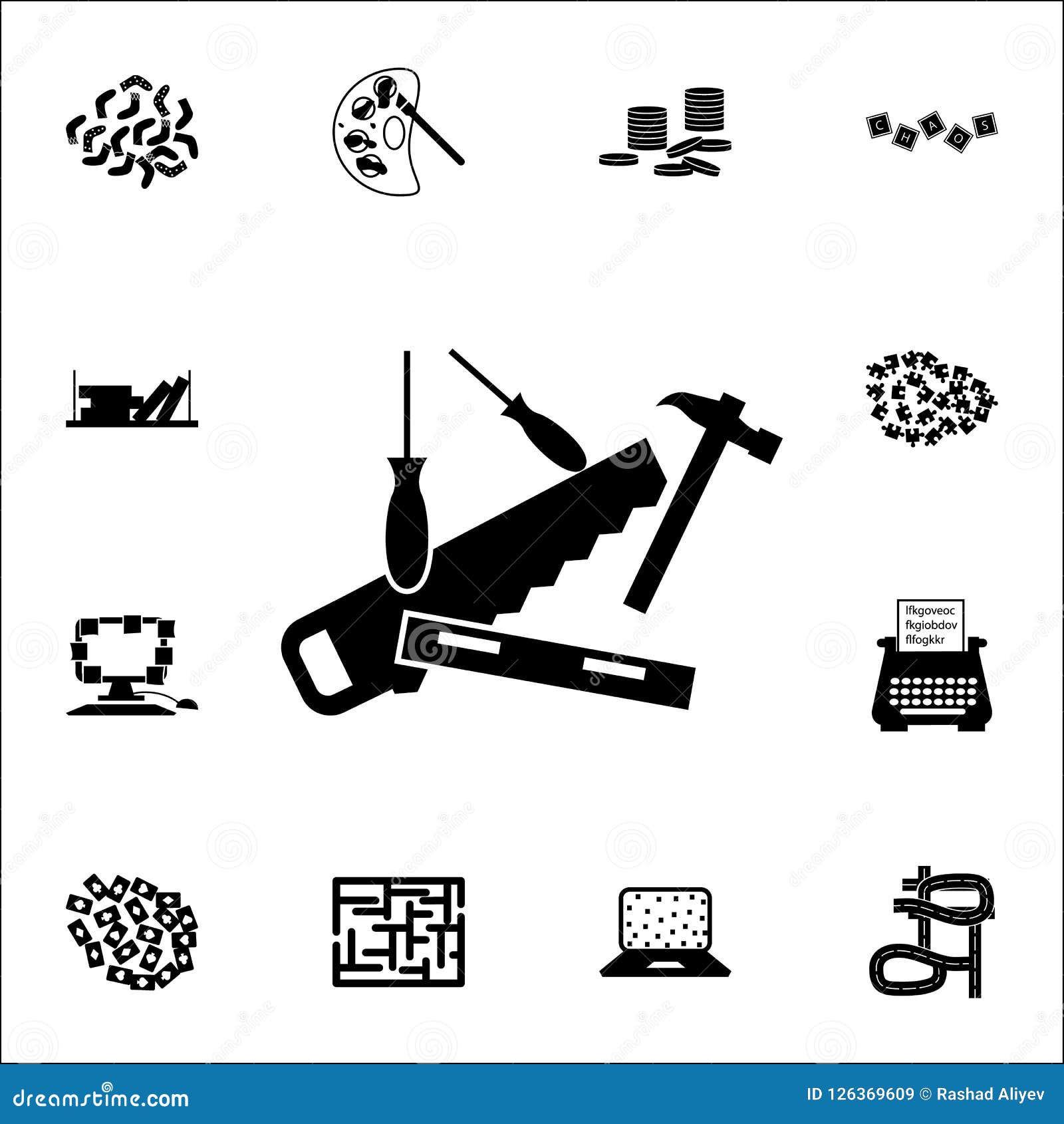 Clutter in Tools Icon. Chaos Icons Universal Set for Web and Mobile ...