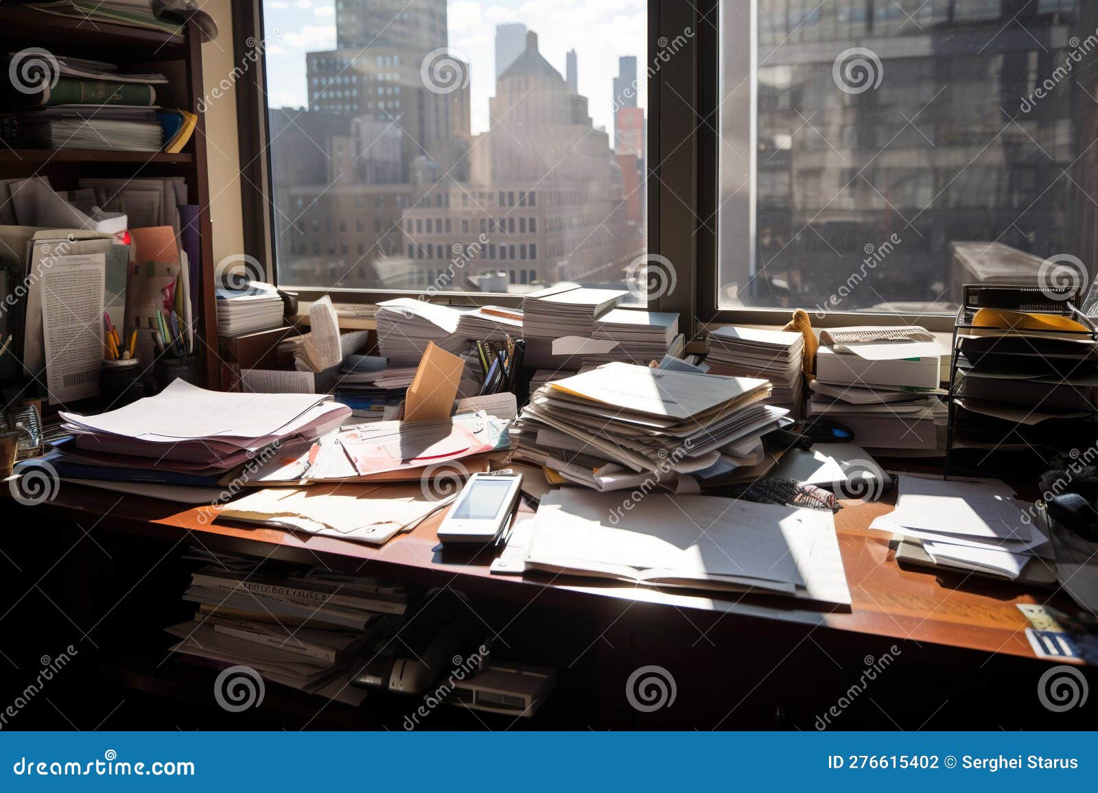 A Cluttered Desk Transformed Into An Organized Workspace With Digital ...