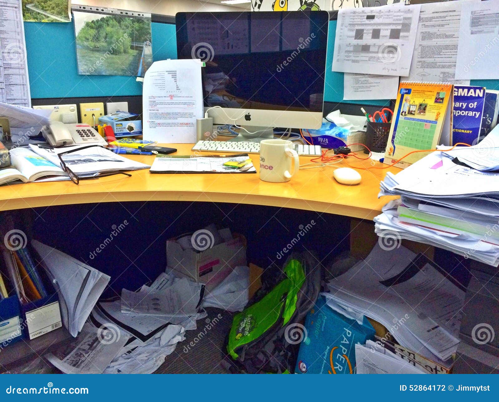 Office Cubicle - Workplace Editorial Photography - Image: 52864172