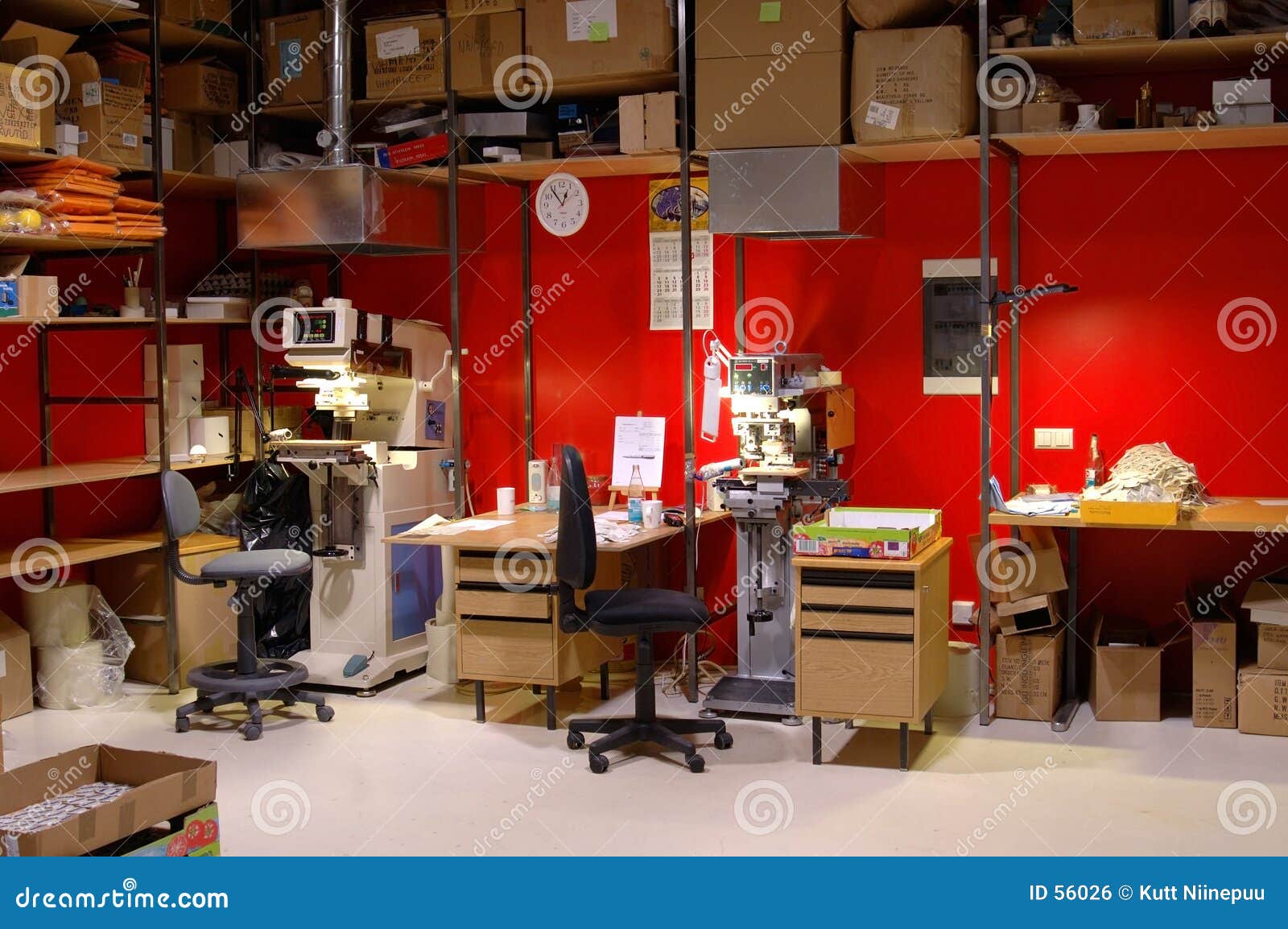 Cluttered space stock photo. Image of work, pause, print - 56026