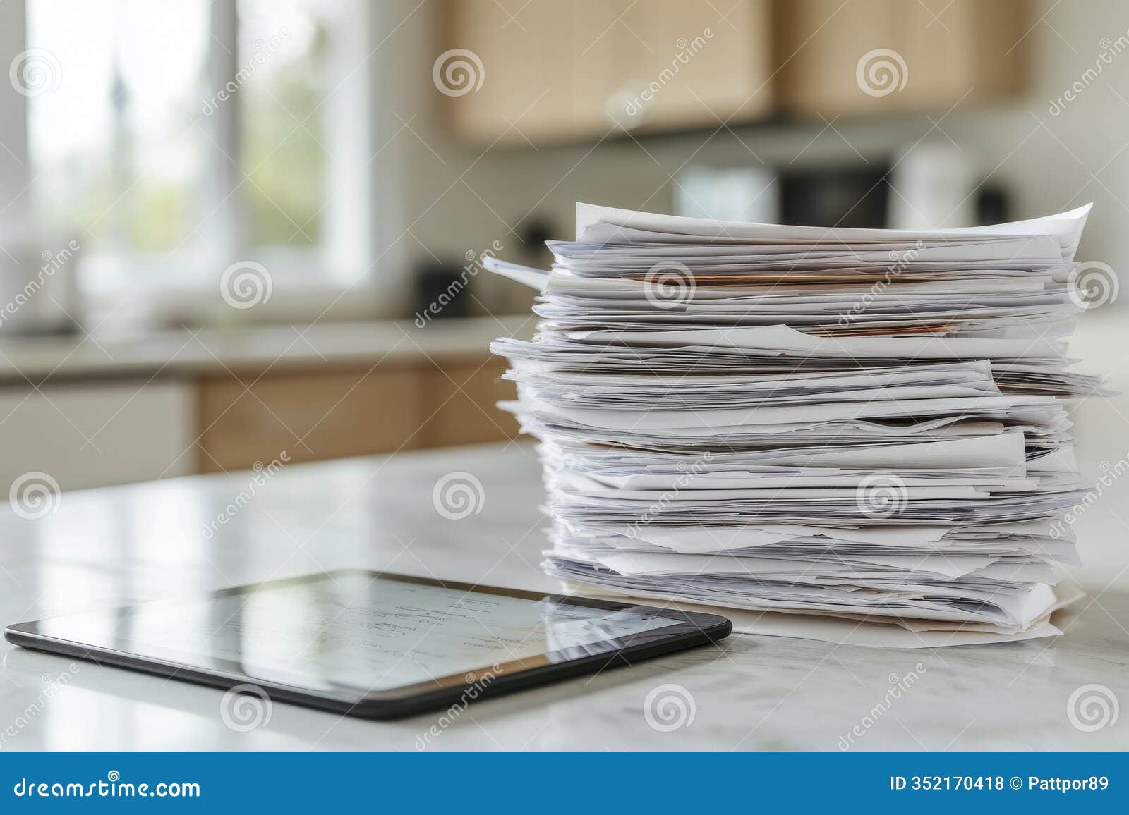 Disorganized Kitchen Depicts A Chaotic And Messy Room. Table With Messy ...