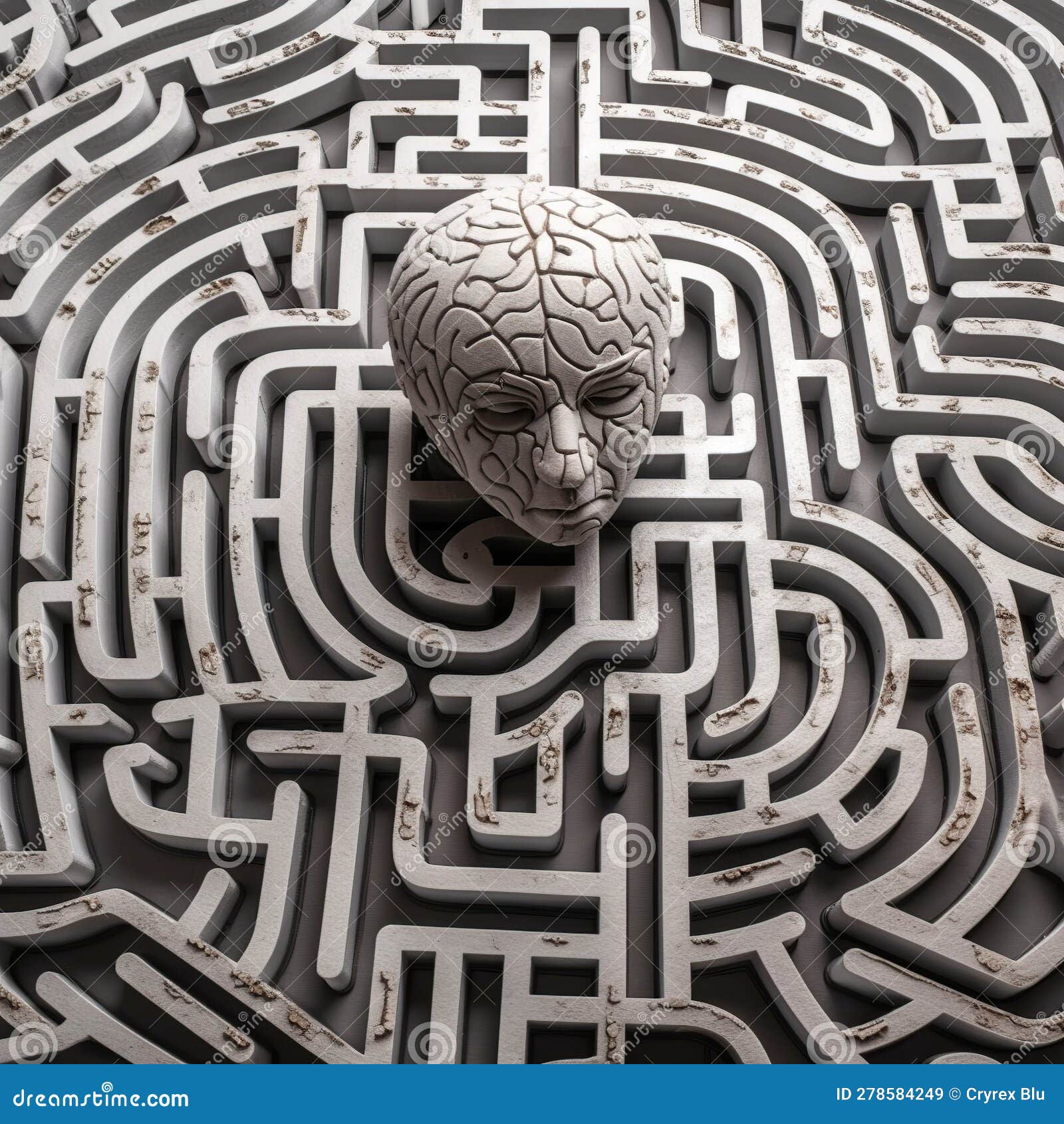 Cluttered state of mind stock illustration. Illustration of intricate ...