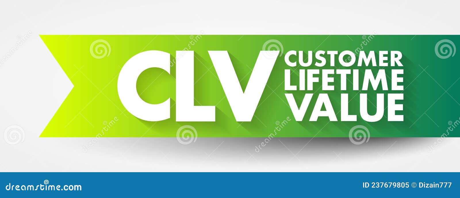 CLV - Customer Lifetime Value Acronym, Business Concept Background ...
