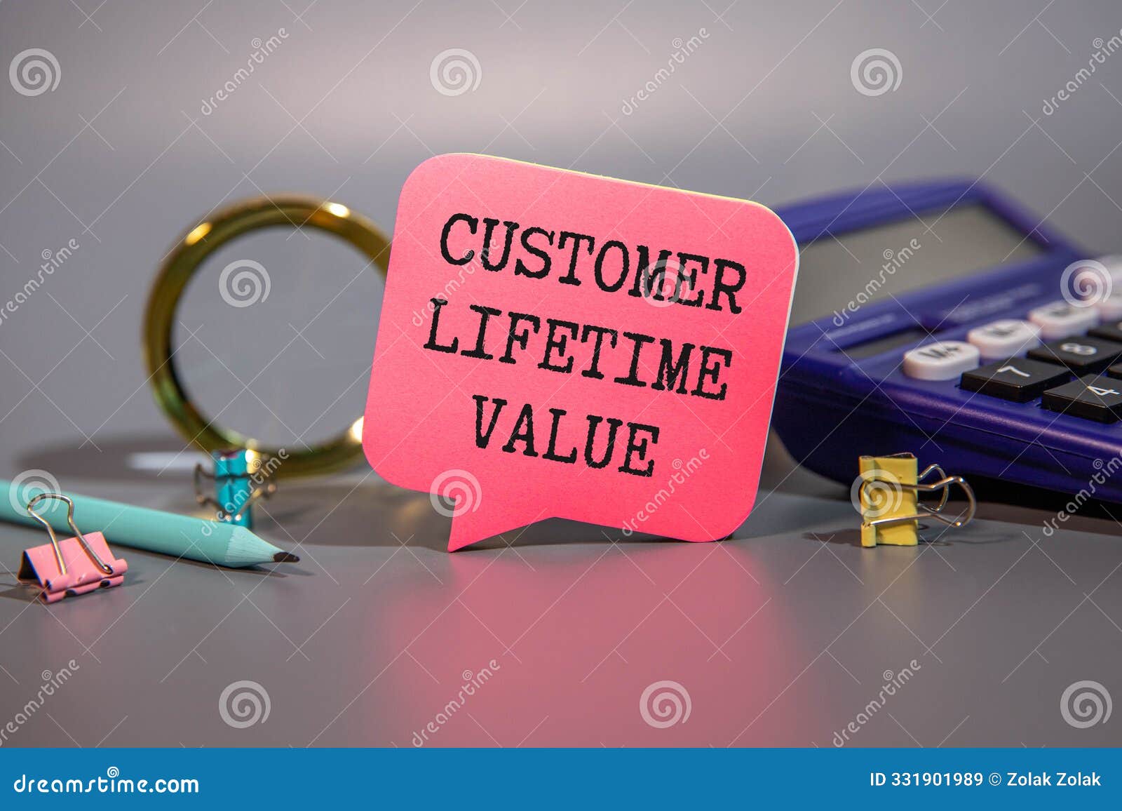 CLV Customer Lifetime Value, Words on Cut Paper Hard Light Stock Image ...