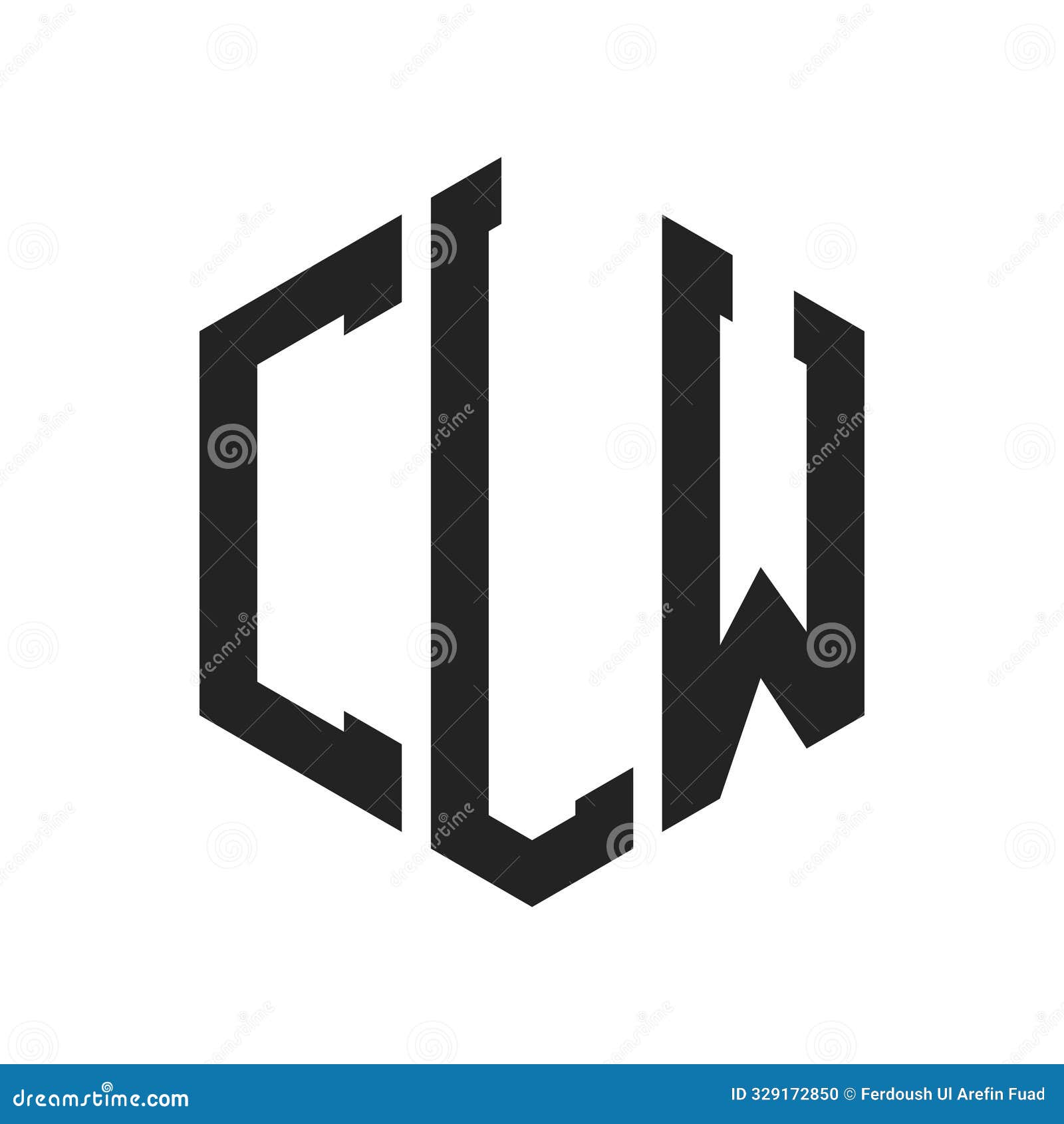 CLW Logo Design. Initial Letter CLW Monogram Logo Using Hexagon Shape ...