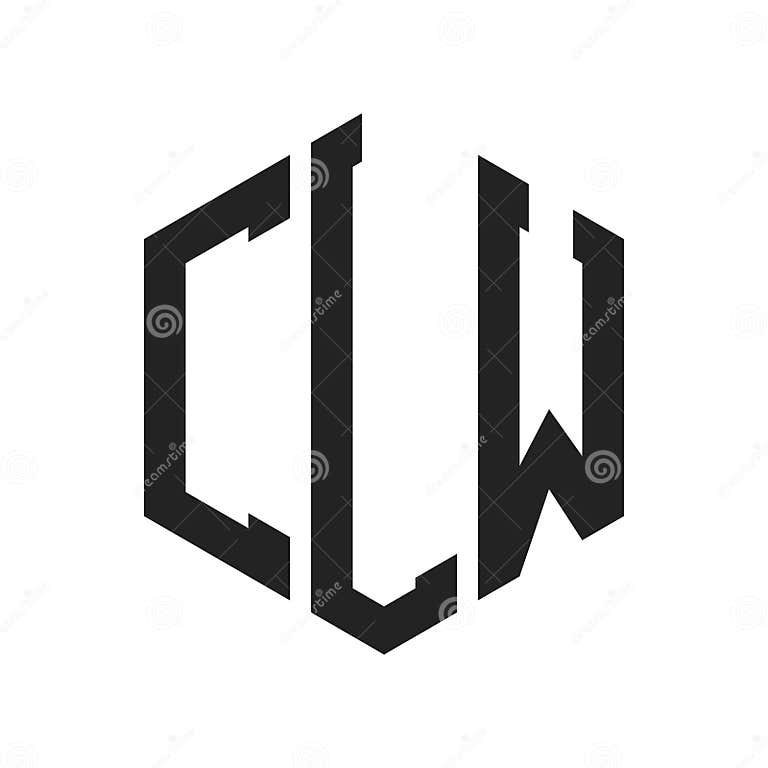 CLW Logo Design. Initial Letter CLW Monogram Logo Using Hexagon Shape ...