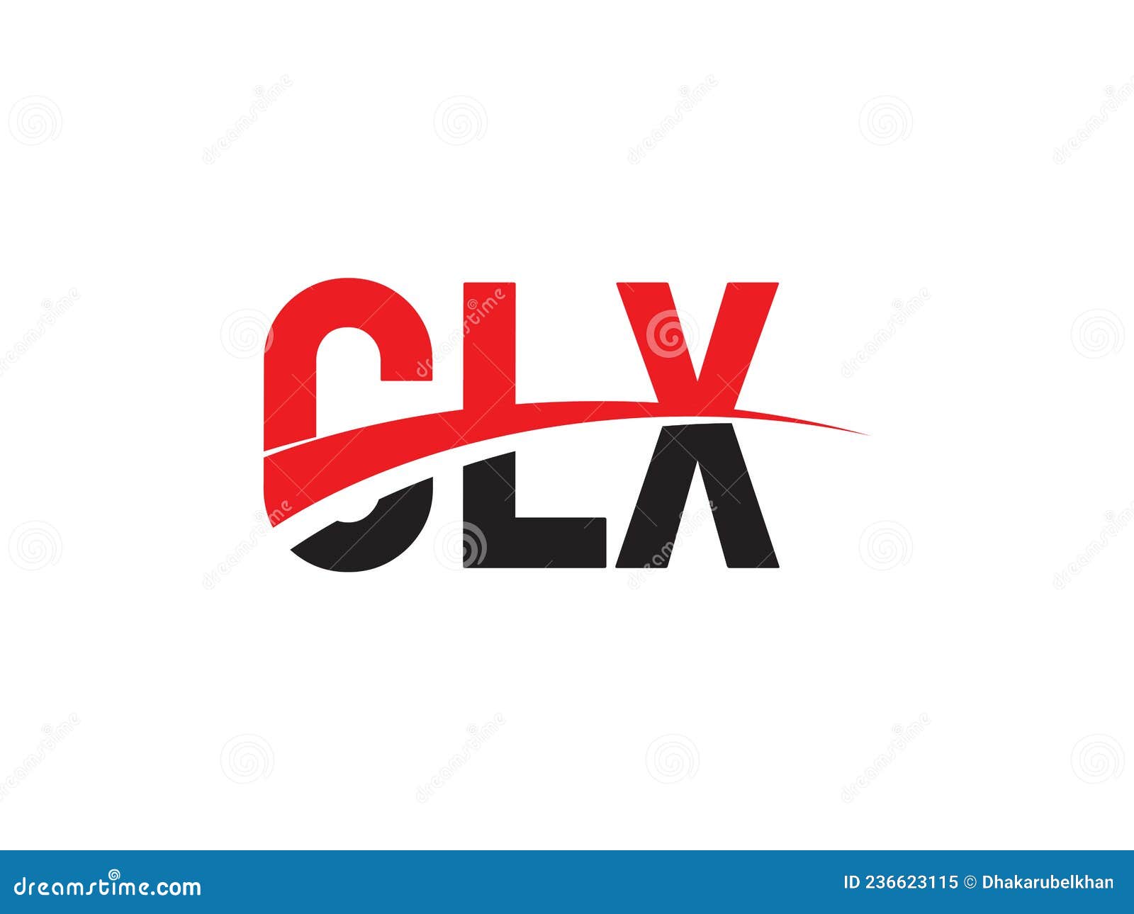CLX Letter Initial Logo Design Vector Illustration Stock Vector ...