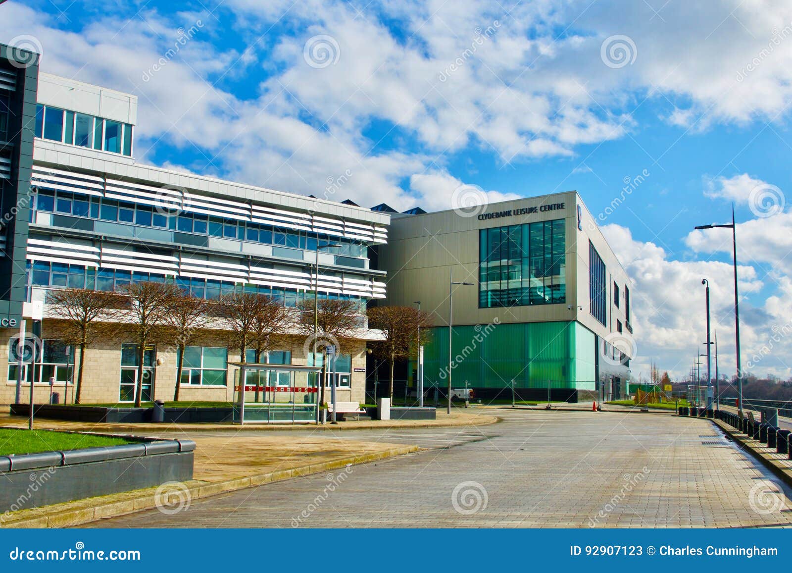 Clydebank Leisure Centre beside West College Editorial Stock Photo ...