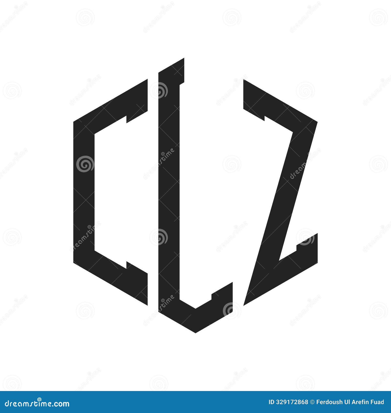 CLZ Logo Design. Initial Letter CLZ Monogram Logo Using Hexagon Shape ...